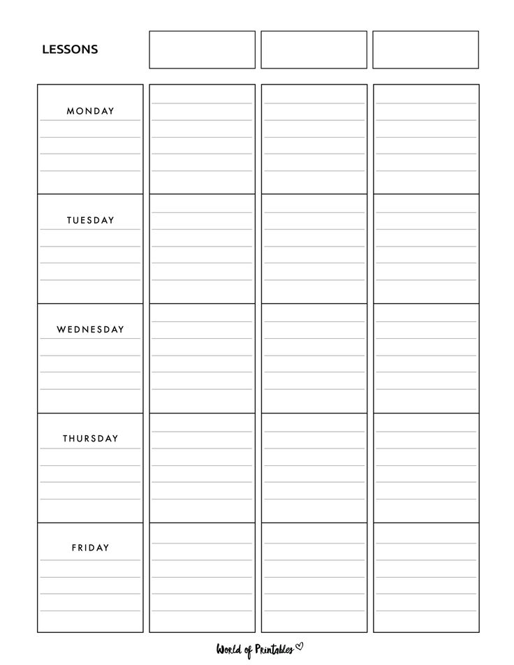 Free Lesson Plan Template Bundle (Daily, Weekly, Monthly) + Free ...